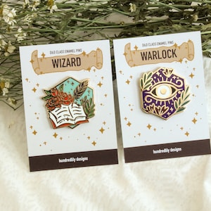 Dnd 5E Character Building Class Hard Enamel Pins - Etsy