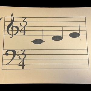 Piano Sheet Music Cards - Etsy