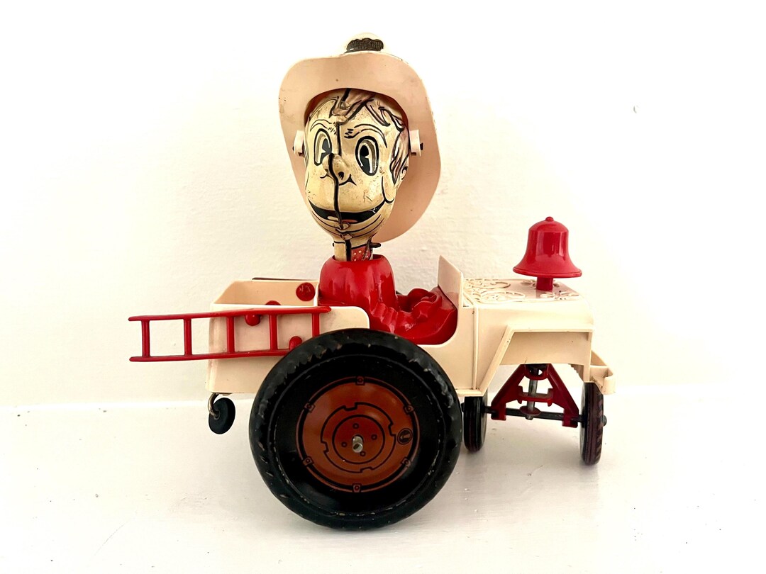 Vintage Marx Smokey Sam Toy • Classic Firefighter Figure - Etsy