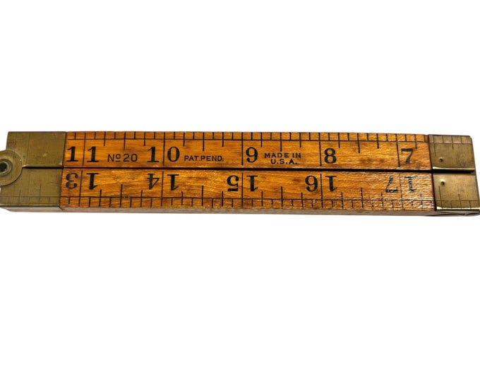 Vintage Folding Ruler - Etsy
