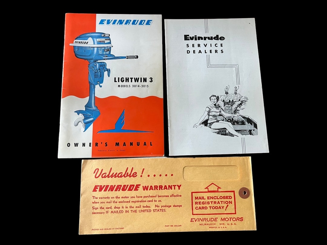 Evinrude Lightwin 3 Owner’s Manual - Etsy
