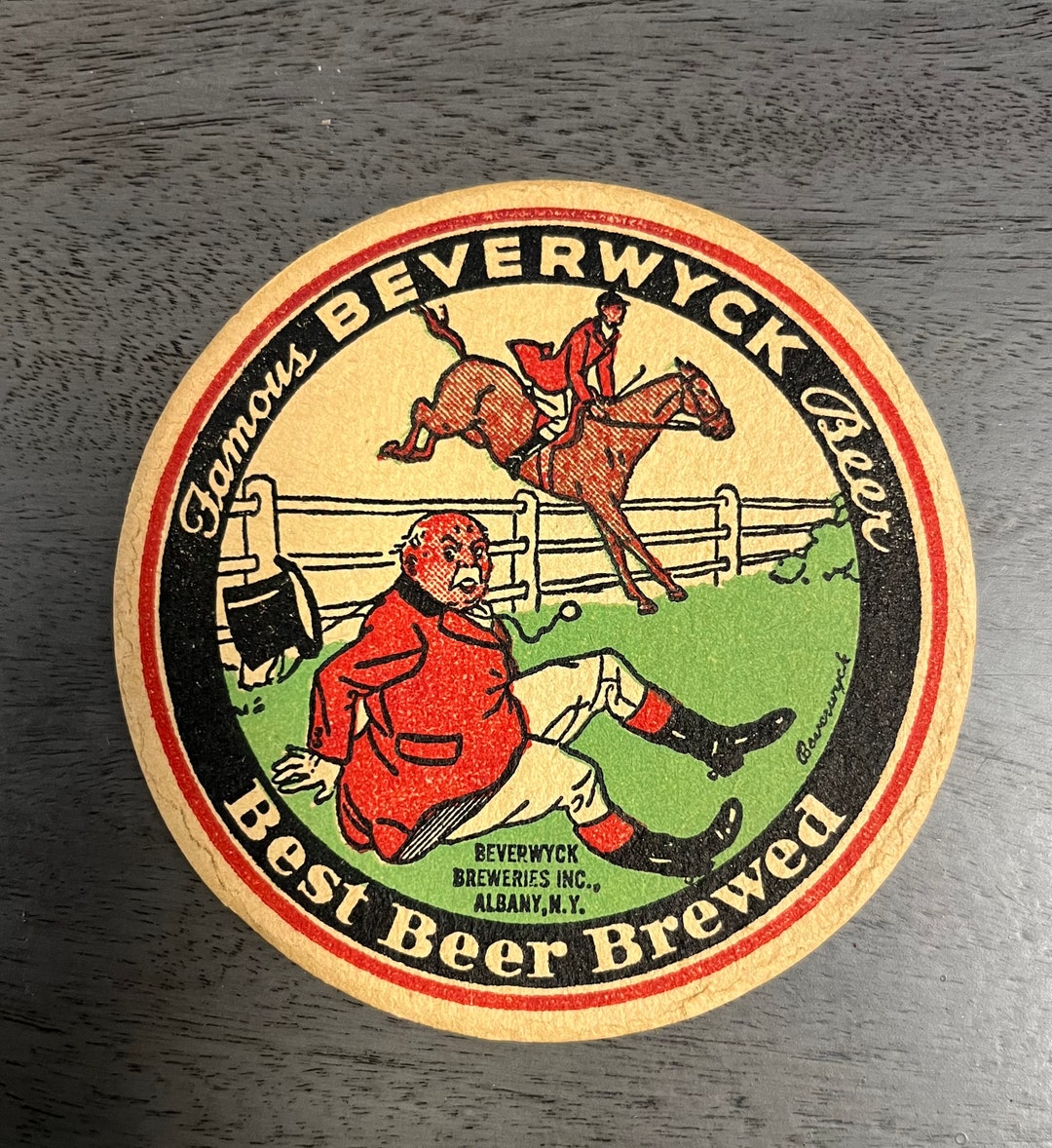Vintage Beer Coaster - Etsy