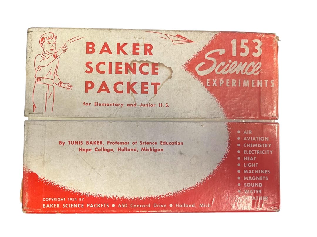 Vintage Baker Science Experiments for Kids - Etsy
