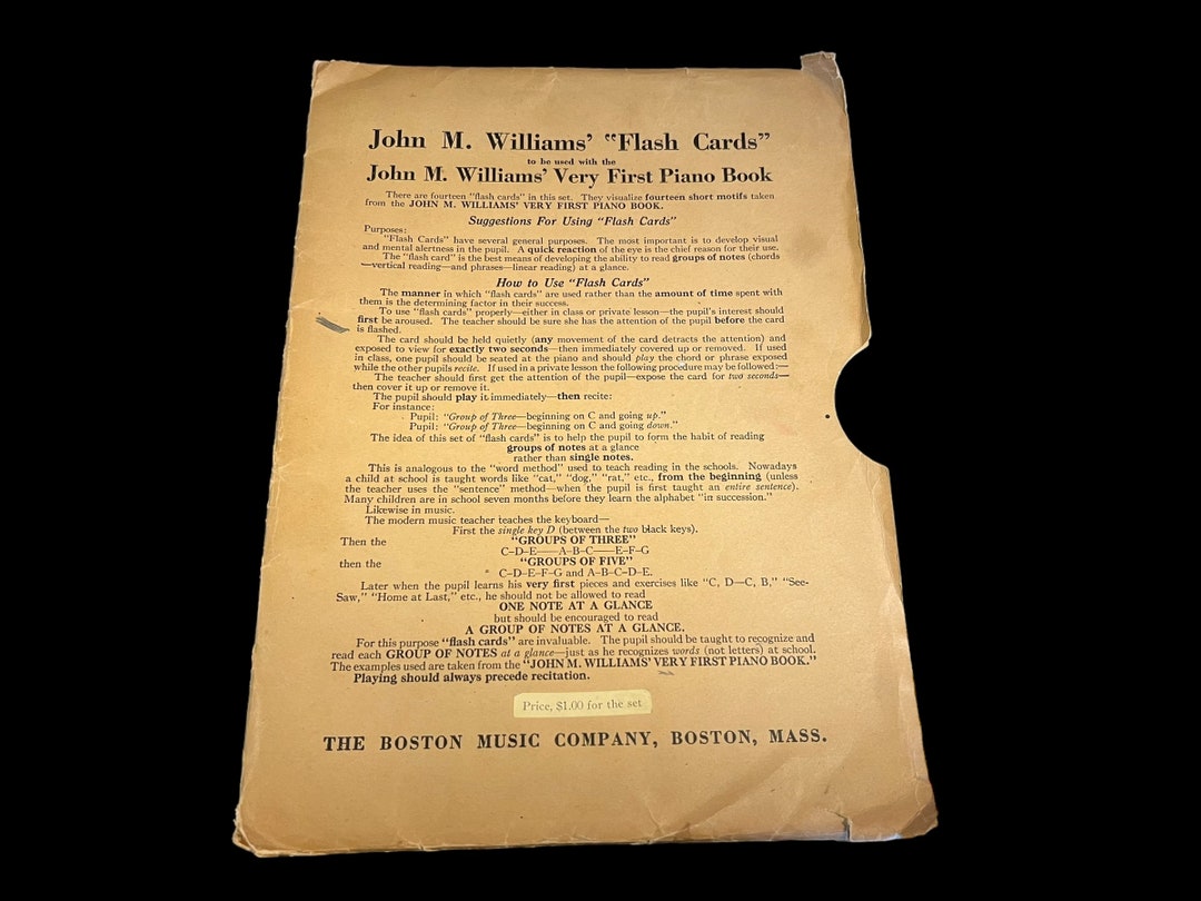 Piano Sheet Music Cards - Etsy