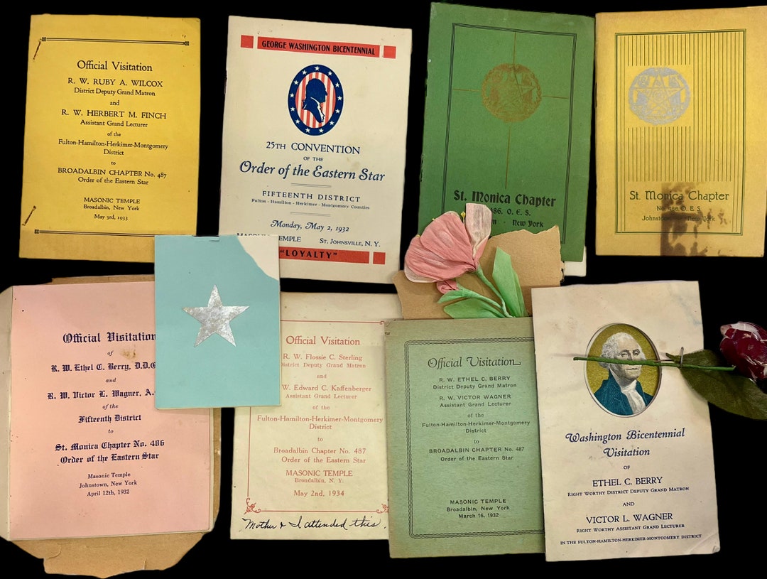 Vintage Masonic Collectibles: 1930s NY Visitation Cards & Convention ...