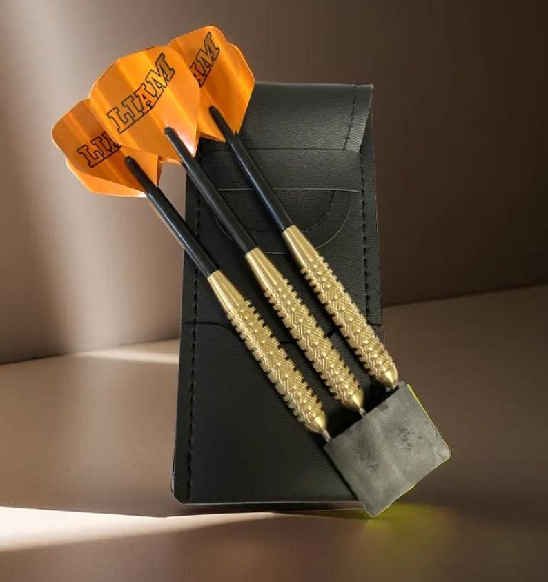 Personalised Darts Gift Set - With Custom Printed Text Flights - Etsy