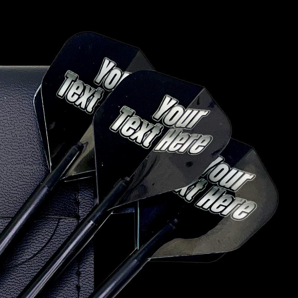 Personalised Tungsten Darts Gift Set - With Custom Printed Dart Flights ...