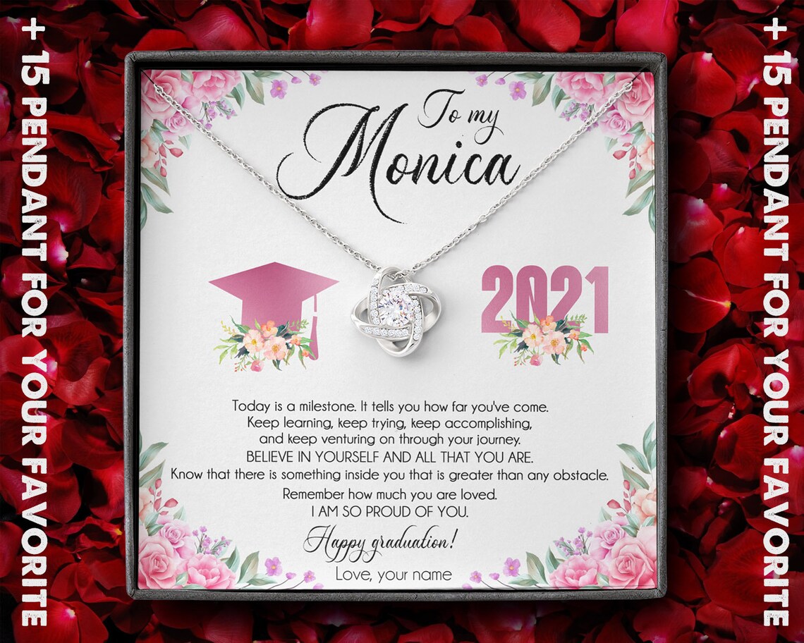 Custom Name Card With Necklaces Box Gift With Card Gift For | Etsy