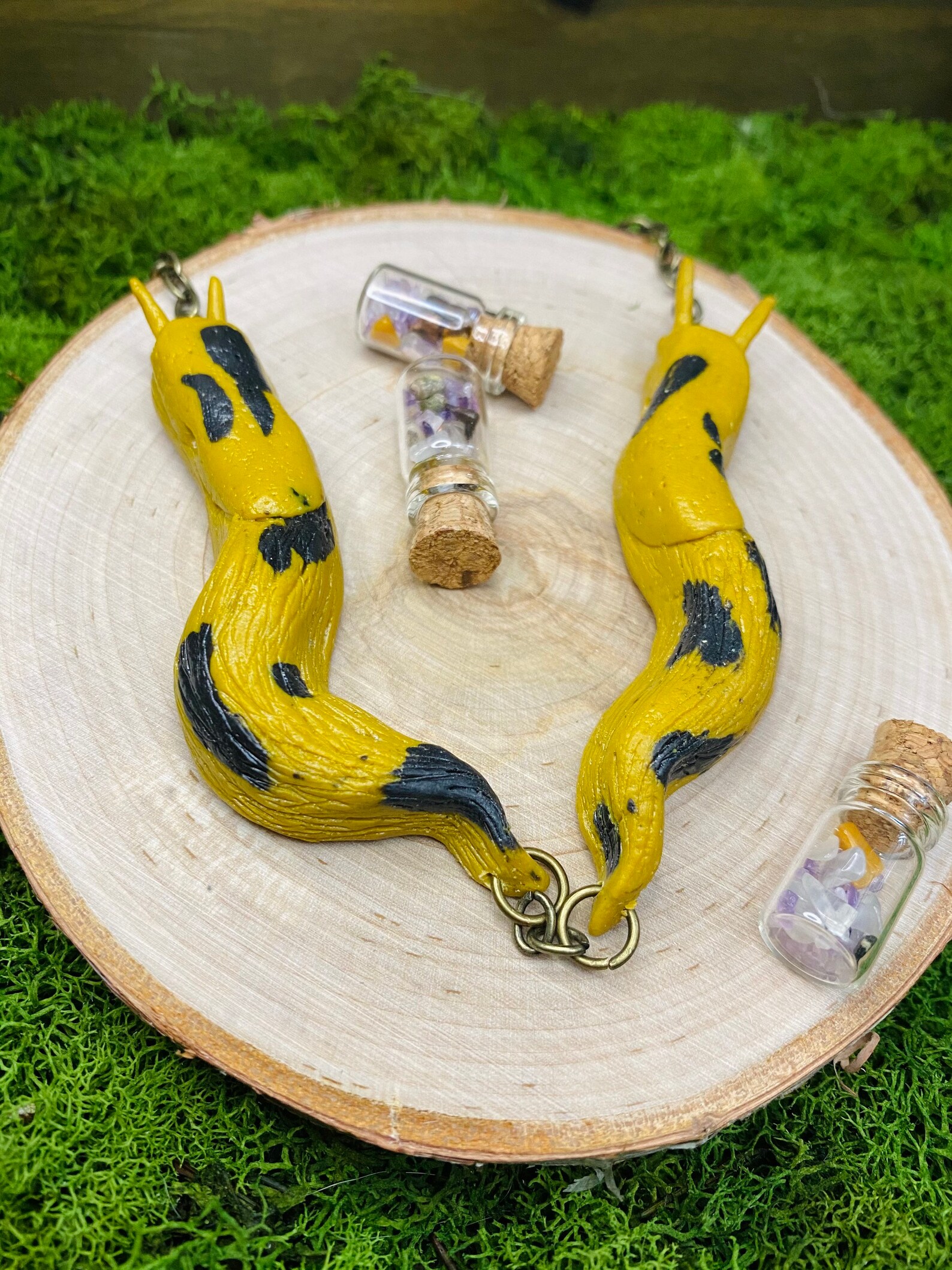 Banana Slug Chain Necklace Ariolimax columbianus Polymer | Etsy