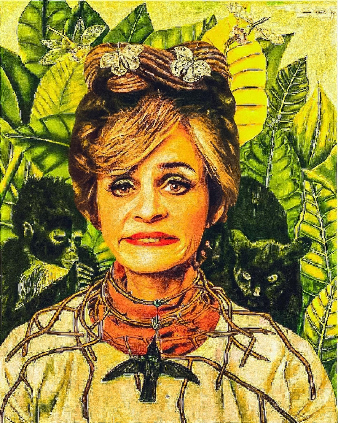 Jerri Blank Frida Kahlo Amy Sedaris Portrait Oil - Etsy