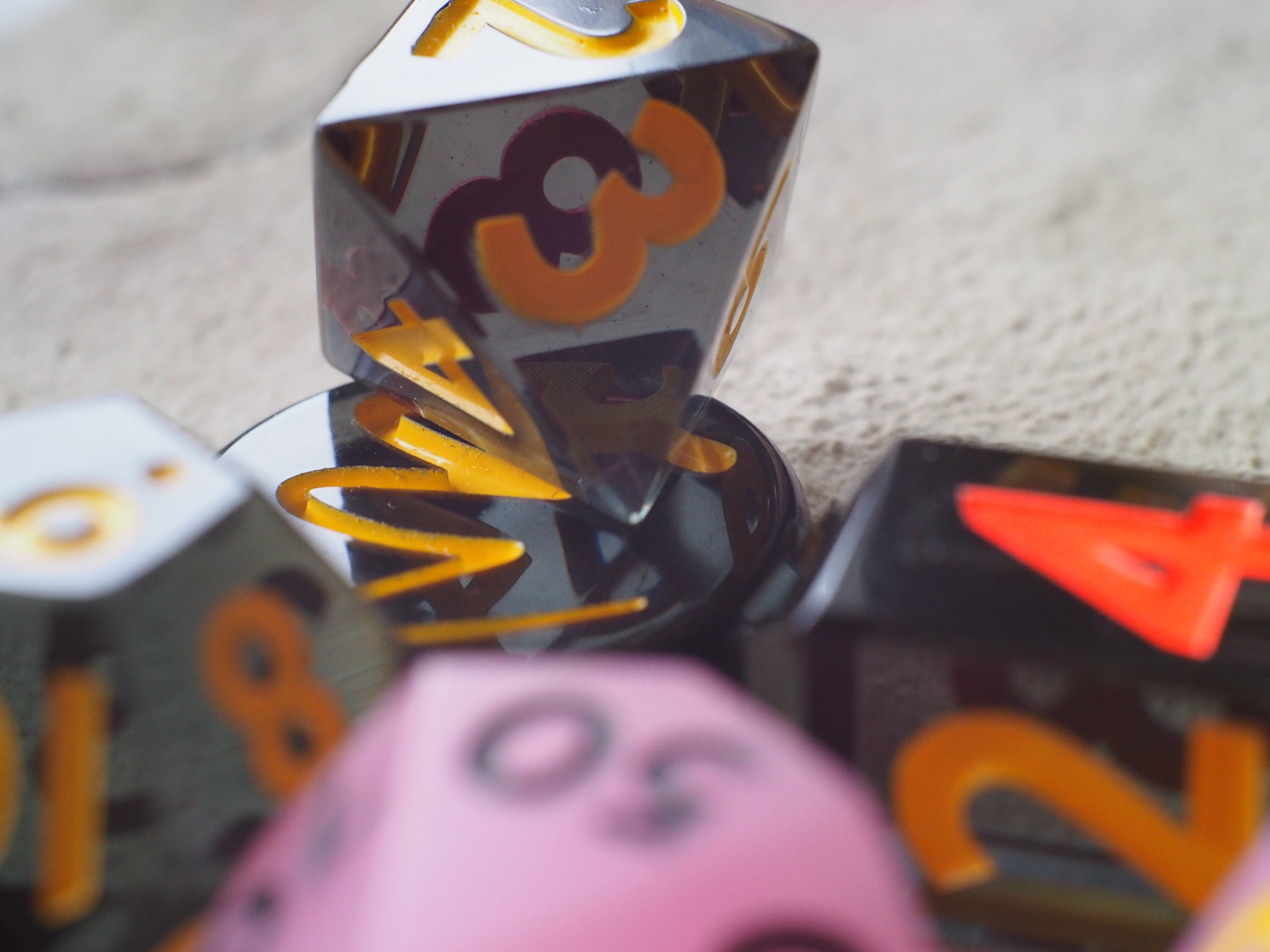 Mörk Borg Inspired Prototype Set of 8 Handmade RPG Dice free - Etsy UK