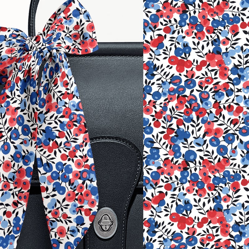 Red Blue Scarf Purse - Etsy