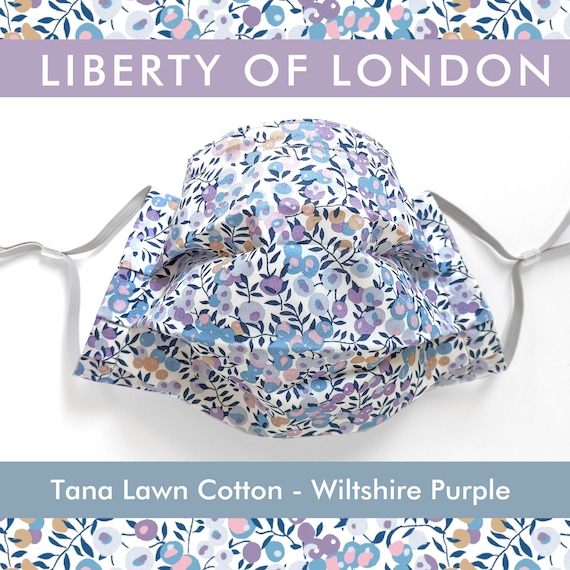Liberty of London Face Mask wiltshire E Purple - Etsy