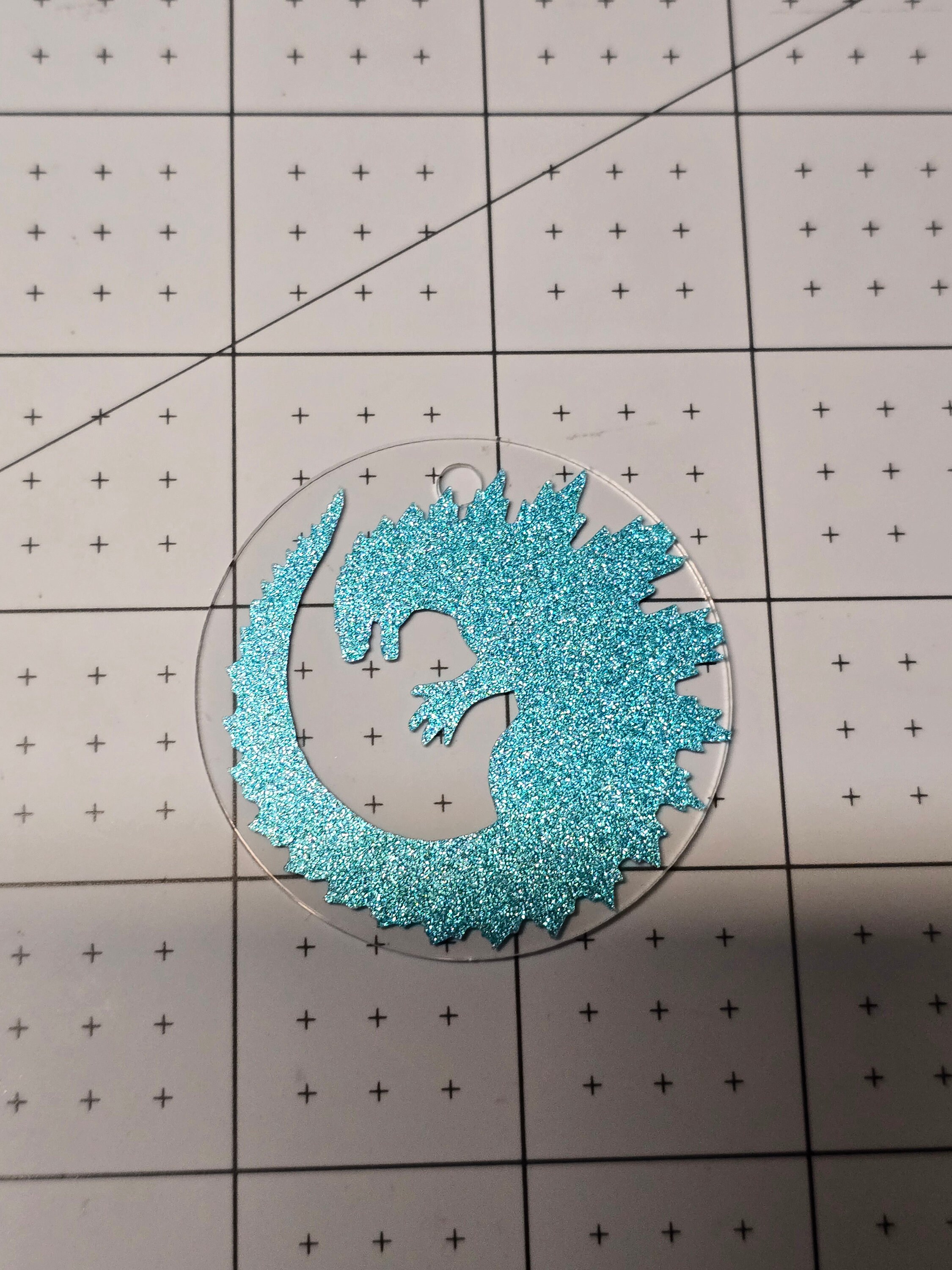 Godzilla Keychain - Etsy