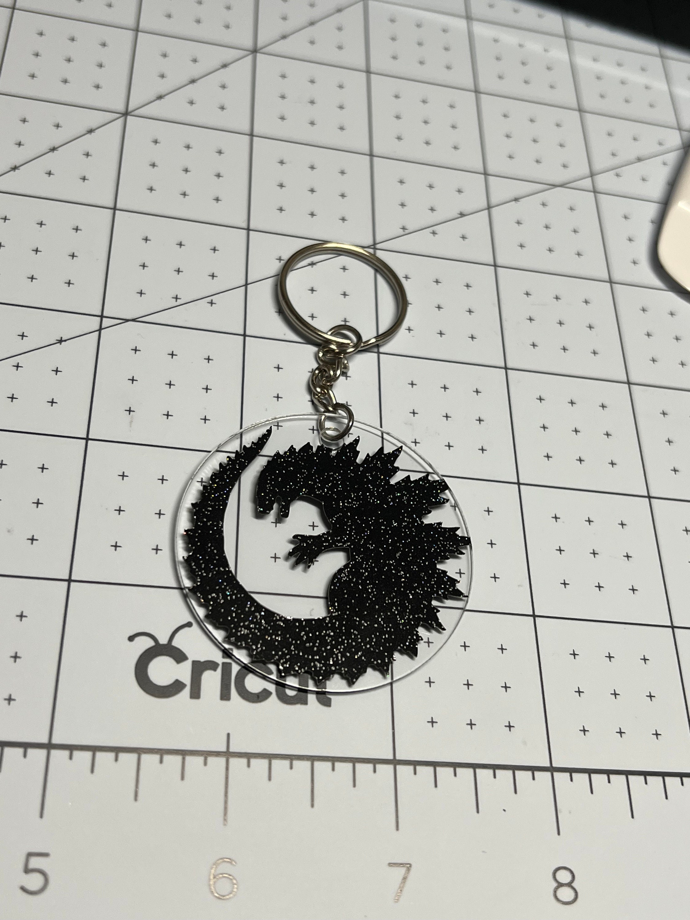 Godzilla Keychain - Etsy