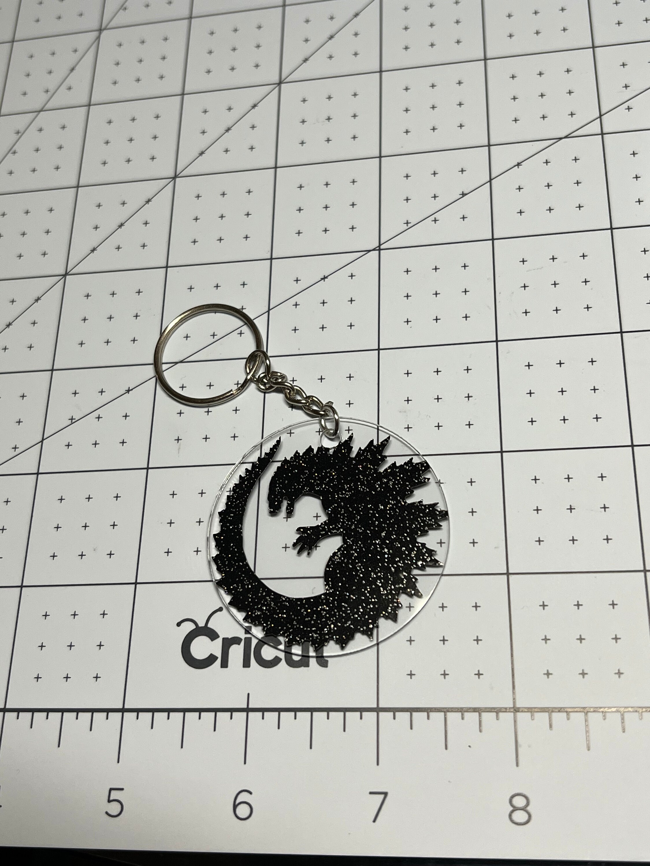 Godzilla Keychain - Etsy