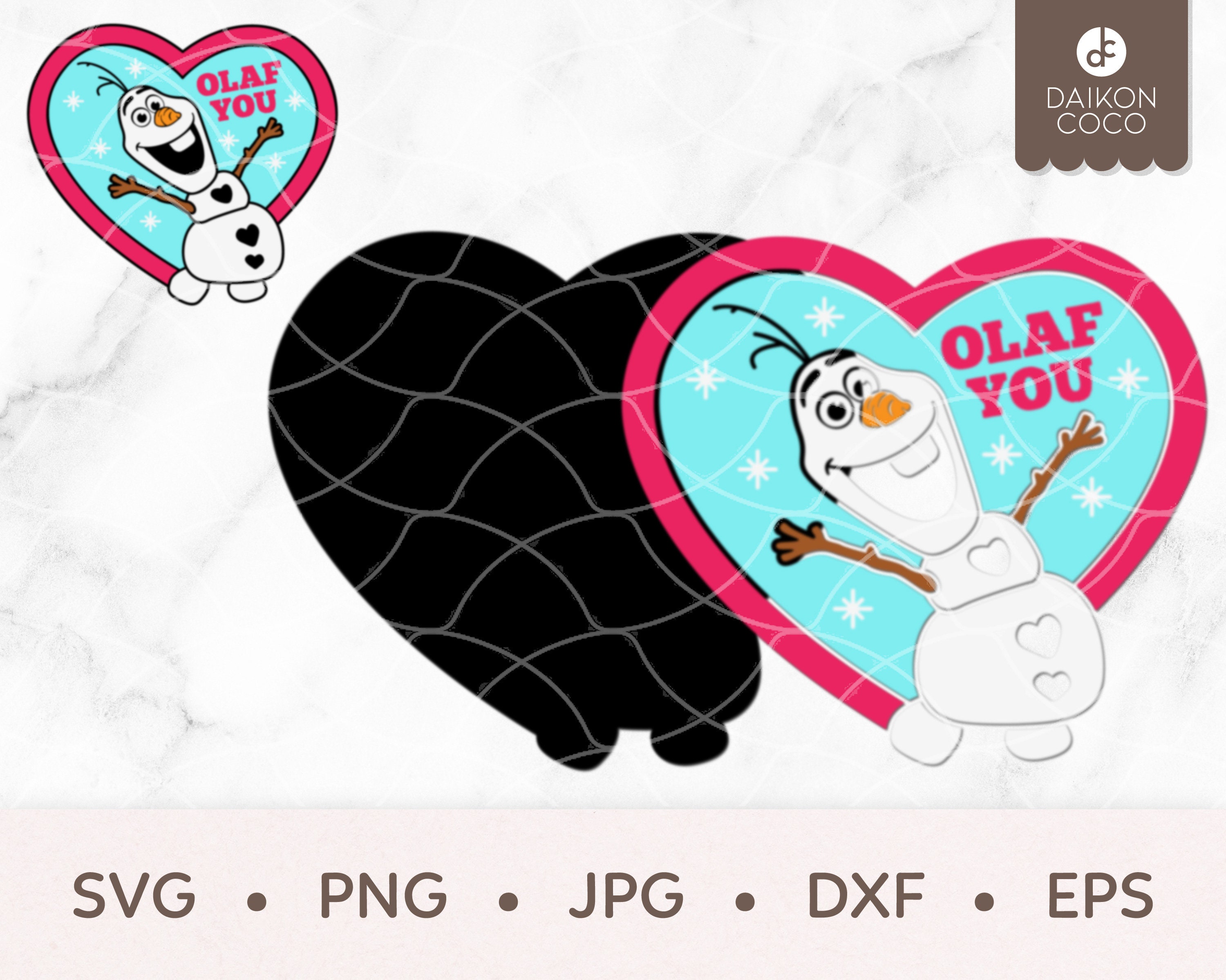 Olaf Valentine SVG Olaf You SVG Olaf Heart SVG Olaf Love - Etsy UK