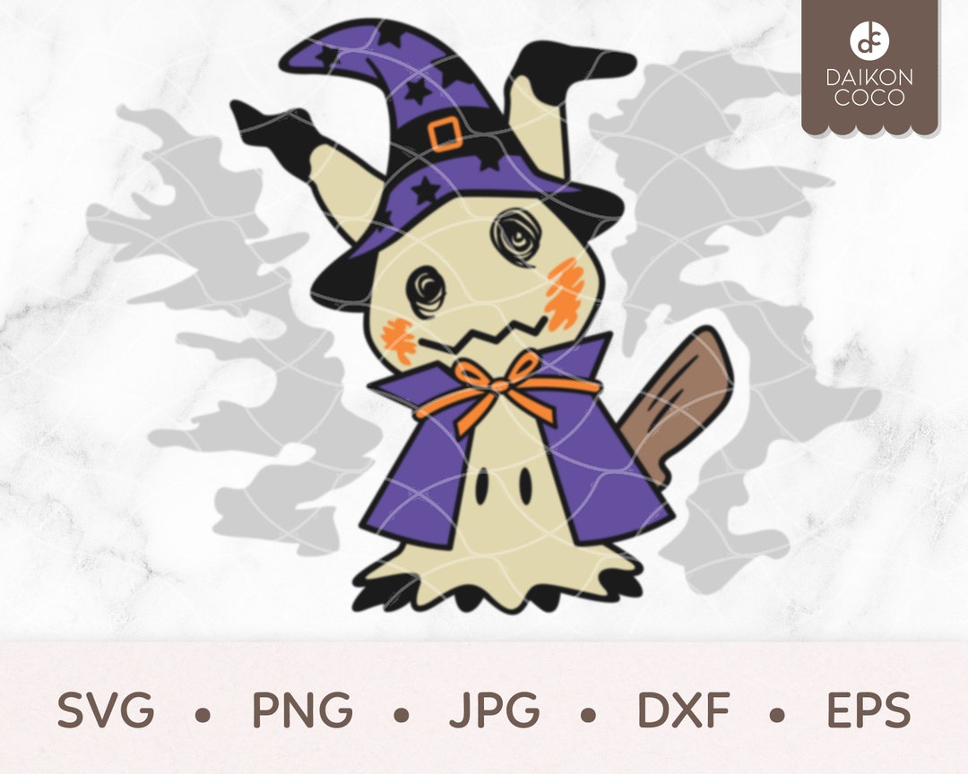 Mimikyu SVG, Mimikyu Halloween SVG, Mimikyu Wizard Svg, Pokemon Svg ...