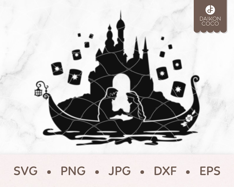 Tangled SVG at Last I See the Light SVG Tangled Boat and - Etsy