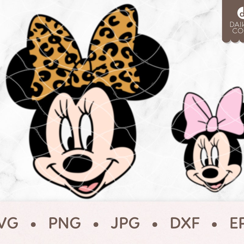 Leopard Minnie Mouse - Etsy