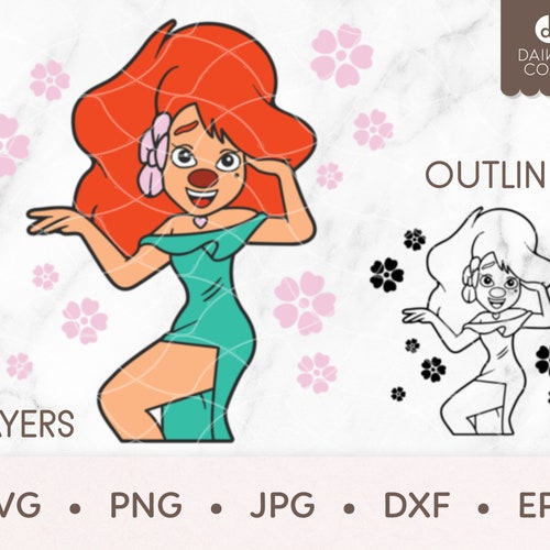Roxanne SVG Goofy Movie SVG Roxanne in Dress SVG Svg Png - Etsy
