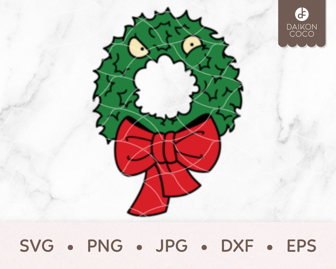 Man-eating Wreath Nightmare Before Christmas, Svg Png Jpg Dxf Eps ...