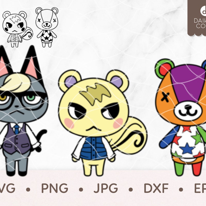 Crossing Animals Svg - Etsy