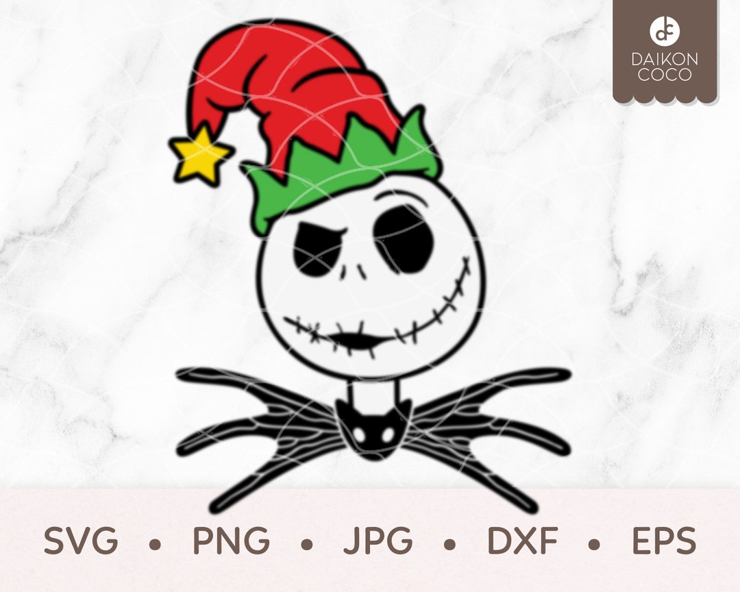Jack Skellington Christmas SVG, Jack Skellington Santa SVG, Nightmare ...