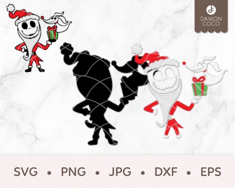 Jack Skellington Christmas SVG, Jack Skellington Santa SVG, Nightmare ...