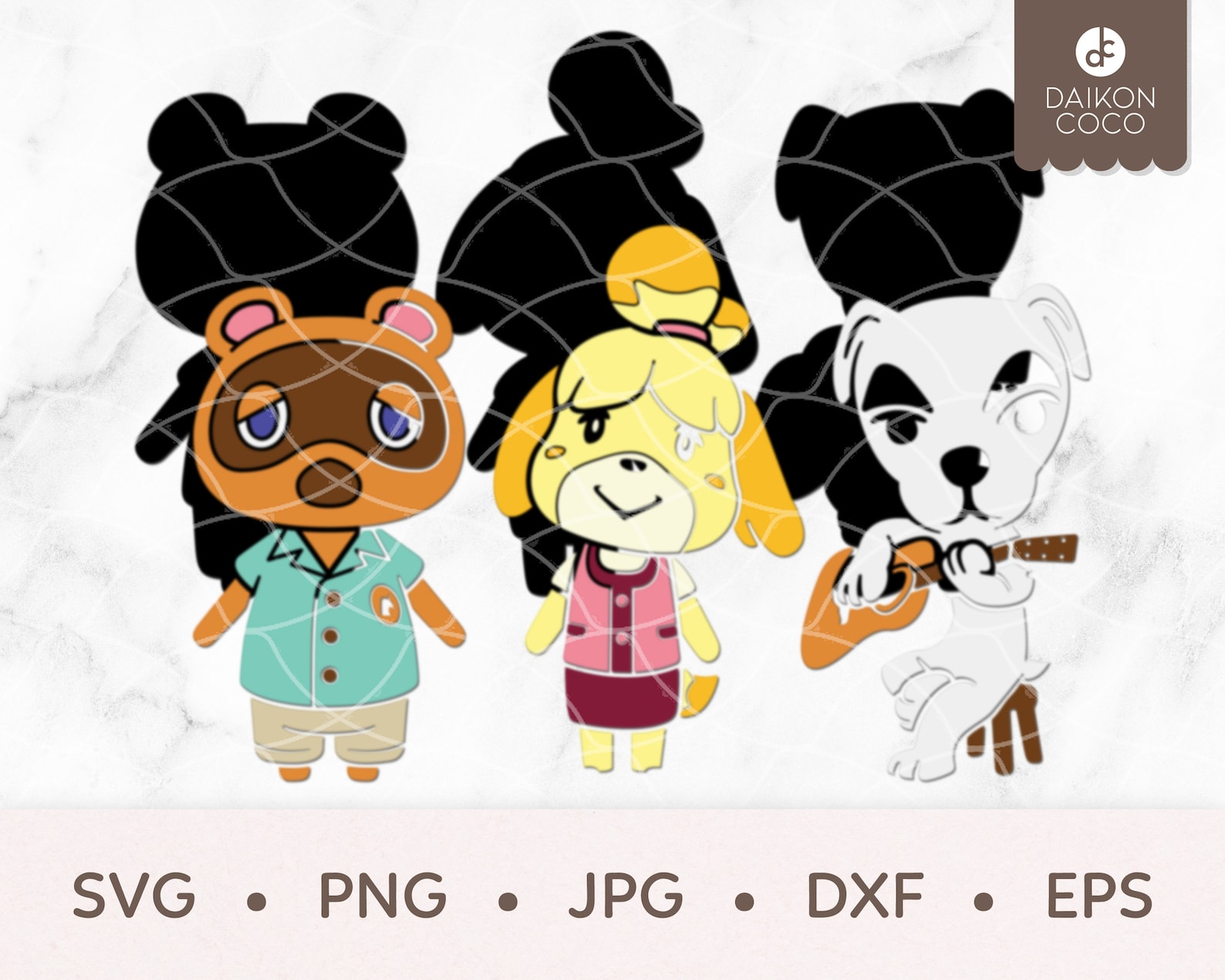 Animal Crossing Squad SVG Layered & Outlined Tom Nook Svg | Etsy