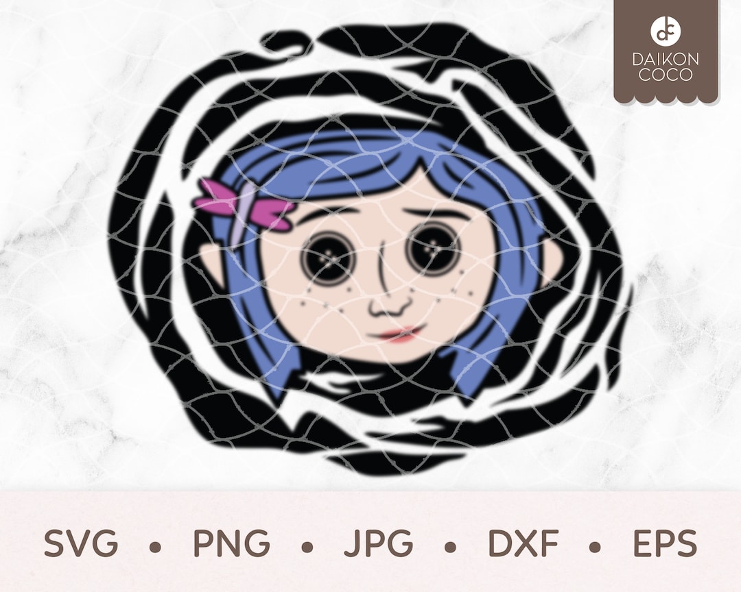 Coraline SVG, Coraline Button Eyes SVG, Multilayer, Svg Png Jpg Dxf Eps ...