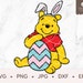 Winnie the Pooh Easter Egg, Winnie Pooh Bunny SVG, Svg Png Jpg Dxf Eps ...