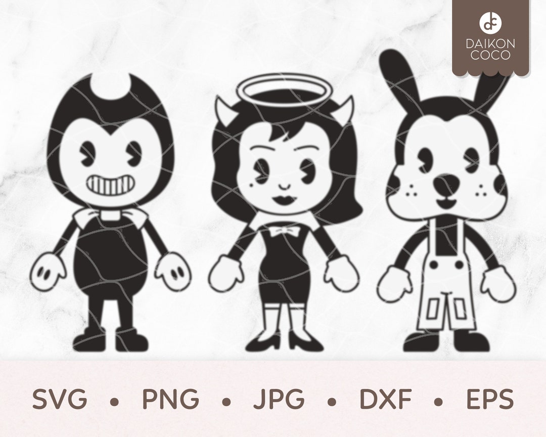 Bendy Squad SVG, Bendy and the Ink Machine SVG, Boris Svg, Alice Angel ...