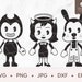 Bendy Squad SVG, Bendy and the Ink Machine SVG, Boris Svg, Alice Angel ...