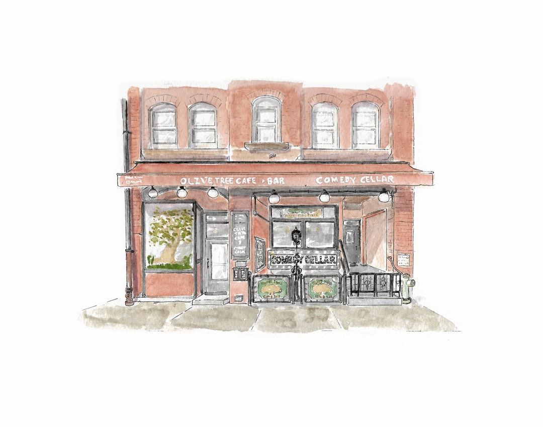 Comedy Cellar Art Print Comedian Stand up Open Mic Gift Poster Wall Art ...