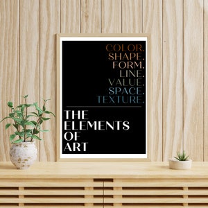Classic Elements of Art Poster Set - Etsy