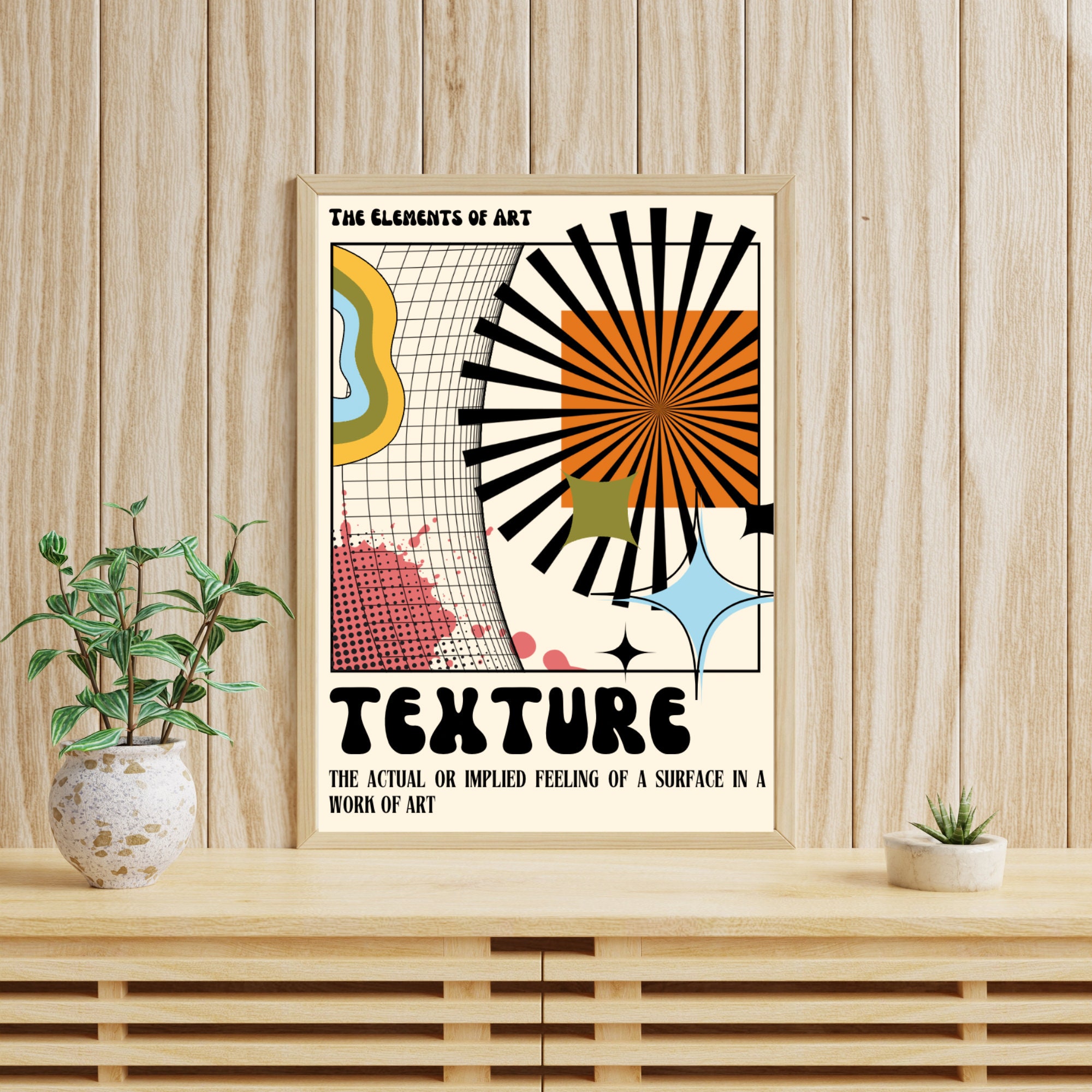Retro Elements of Art Poster Set - Etsy