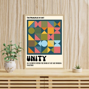 Retro Principles of Art Poster Set - Etsy