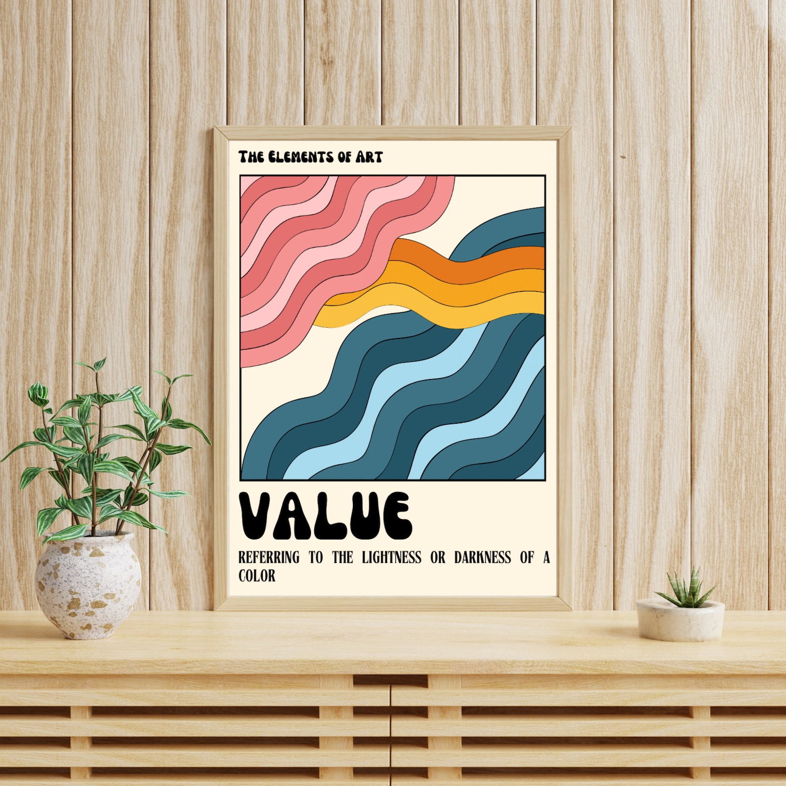 Retro Elements of Art Poster Set - Etsy