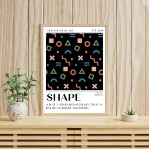 Classic Elements of Art Poster Set - Etsy