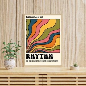 Retro Principles of Art Poster Set - Etsy