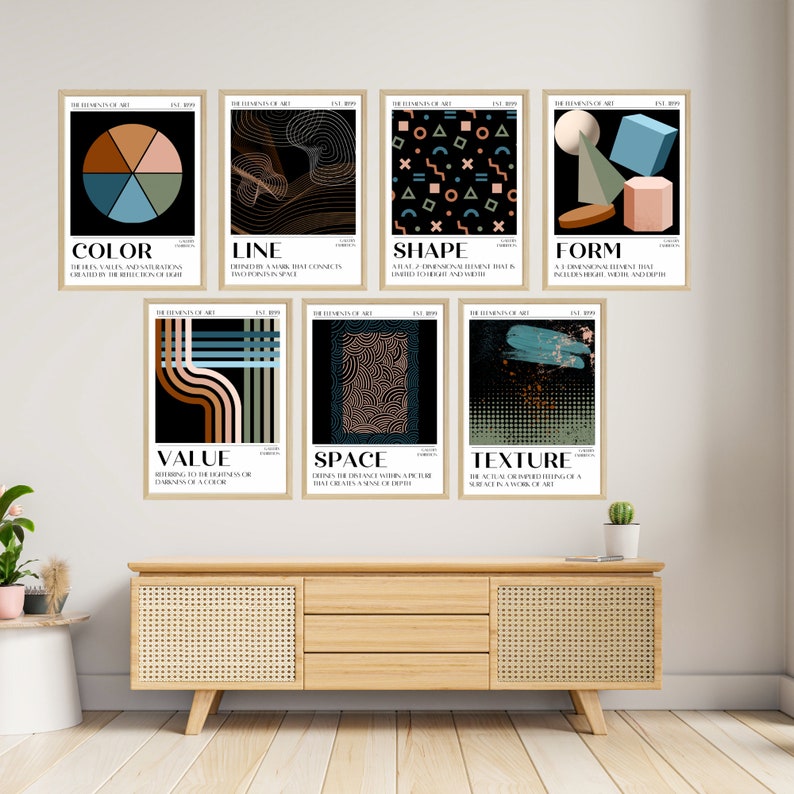 Classic Elements of Art Poster Set - Etsy
