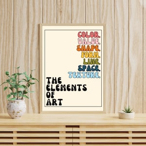 Retro Elements of Art Poster Set - Etsy