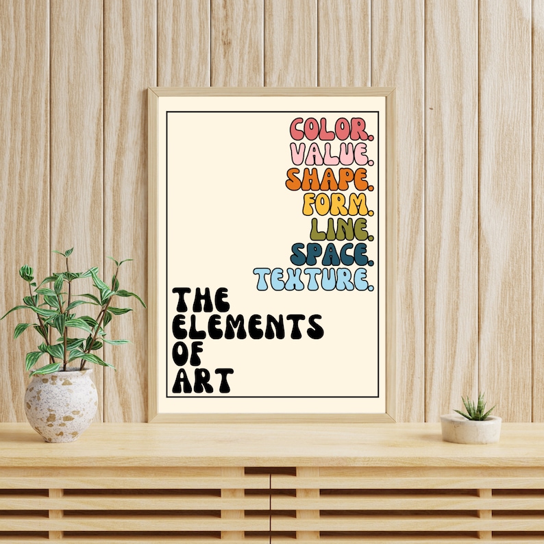 Retro Elements of Art Poster Set - Etsy