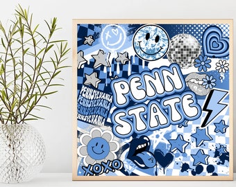 We Are Pennant Art Photo Print Penn State PSU DIGITAL - Etsy