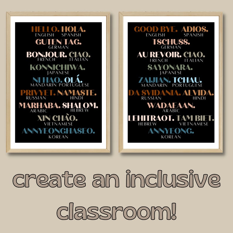 Classic Classroom Poster Set - Etsy
