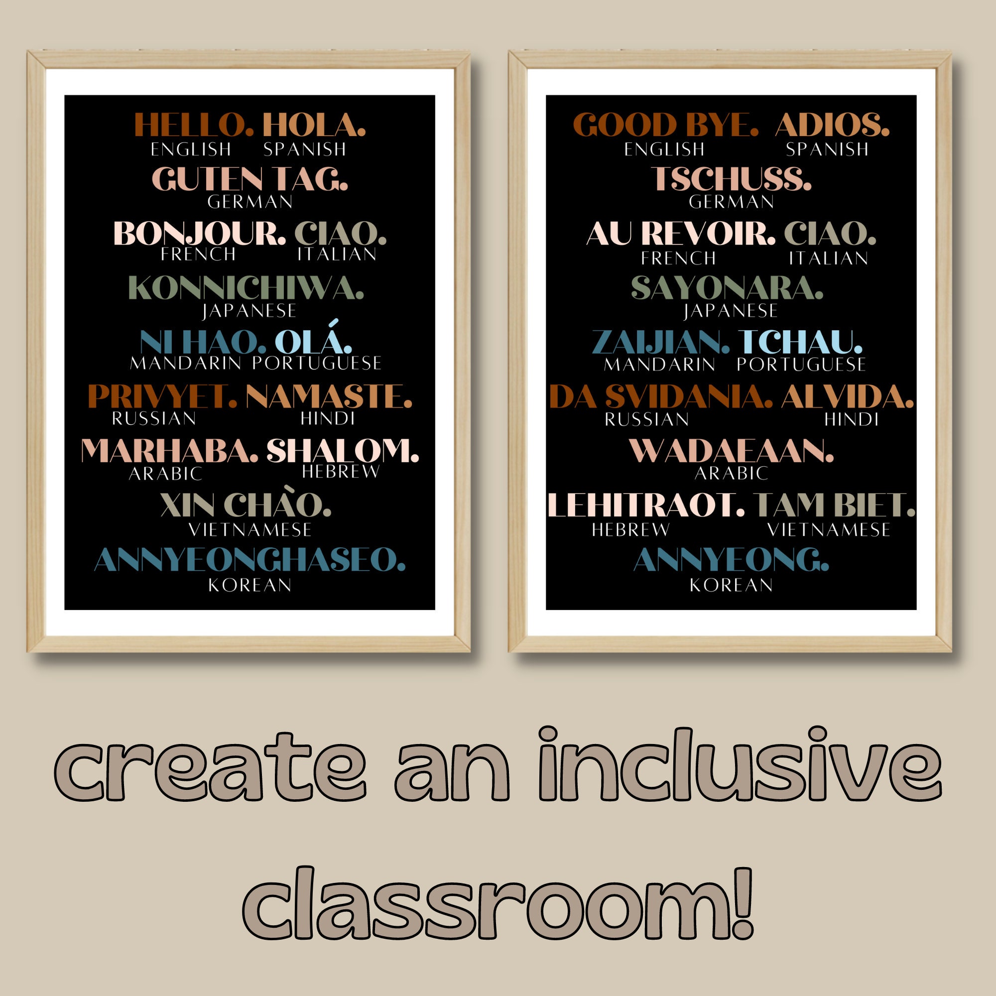 Classic Classroom Poster Set - Etsy