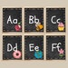 Chalkboard Alphabet Poster Set - Etsy
