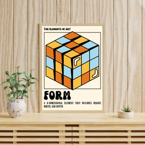 Retro Elements of Art Poster Set - Etsy