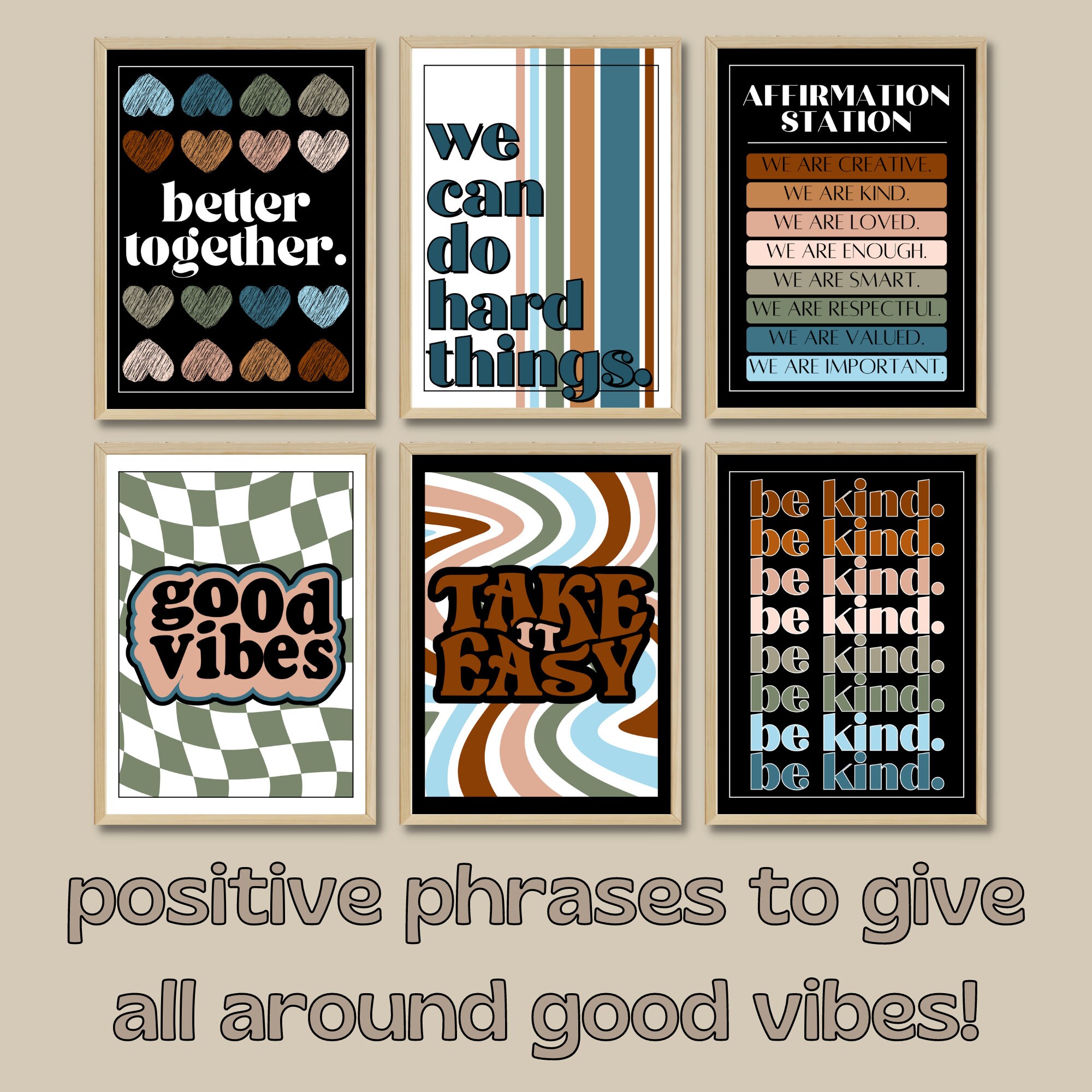 Classic Classroom Poster Set - Etsy